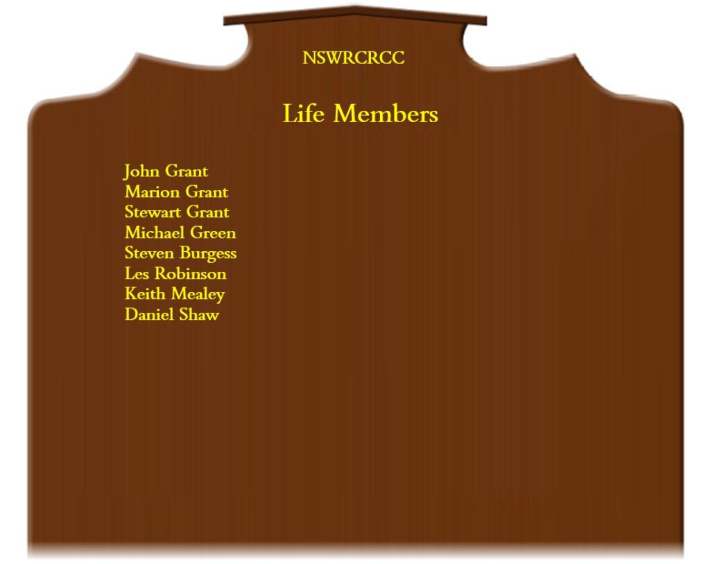 Club Presidents & Life Members – NSWRCRCC