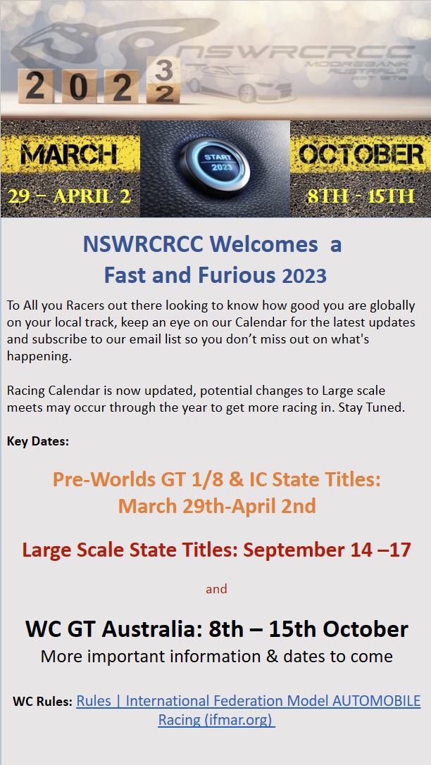 NSWRCRCC – John Grant International Raceway